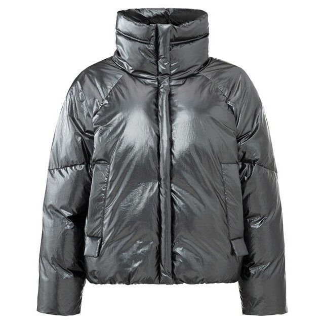 Yaya oversized cropped puffer jacket silver online kopen! | Van Alphen ...