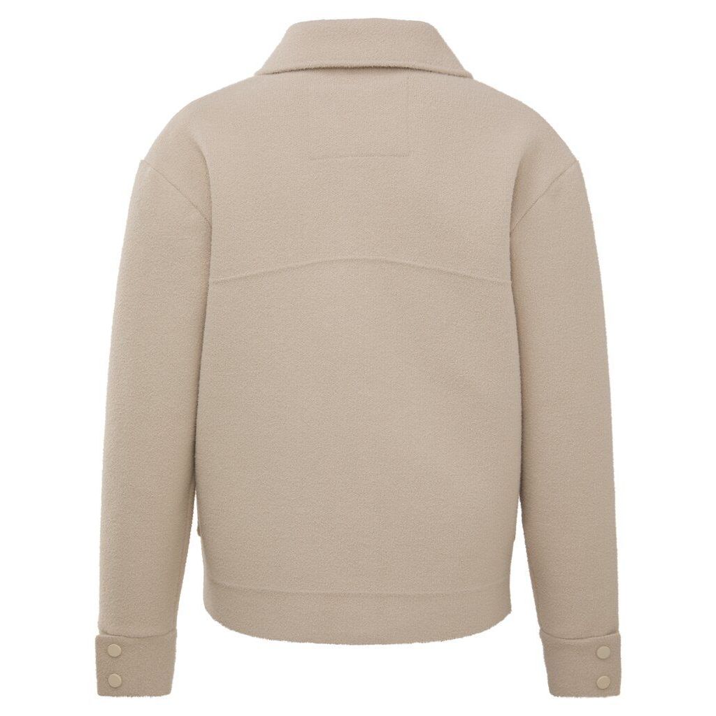 Yaya knitted jacket w/ pockets and buttons beige online kopen. | Van ...